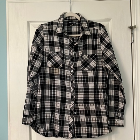 Hot Topic | Tops | Hot Topic Plaid Skull Shirt Large | Poshmark